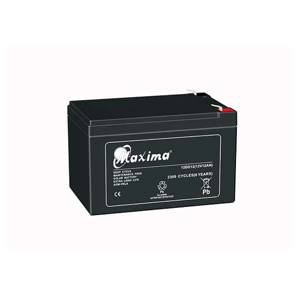 AGM battery - 12DD12 (12V 12AH) - Maxima Solar