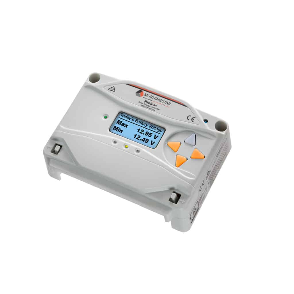 Prostar- 15 with meter Solar Charge Controller 12/24V,15A - Maxima Solar