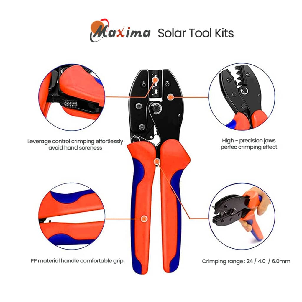 Buy Solar Tool Kit | Crimping Tool Kit | Maxima Solar Connection Kit